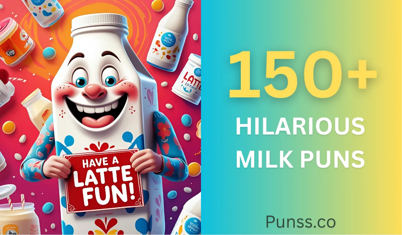 150+ Hilarious Milk Puns, Jokes, Short, One-liners (2025) - Punss co