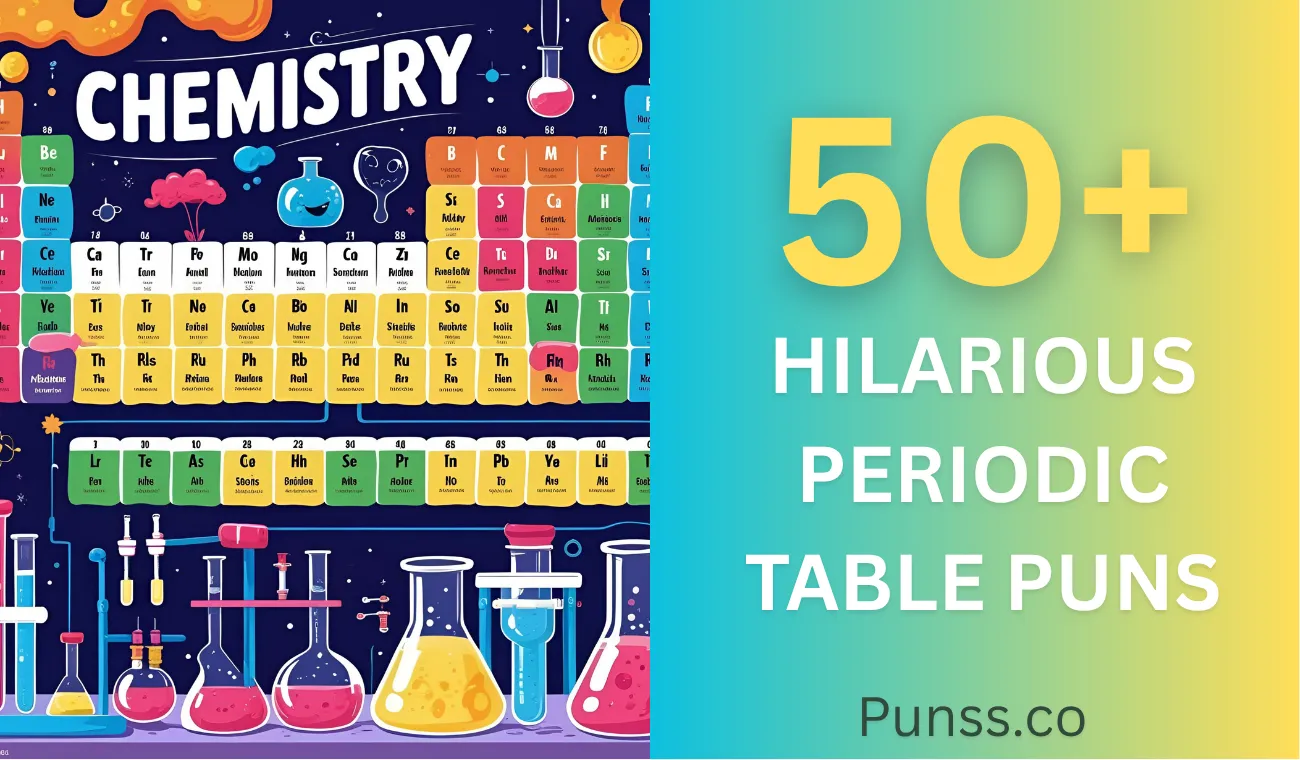 50+ Hilarious Periodic Table Puns for Chemistry Lovers 2025 - Punss co