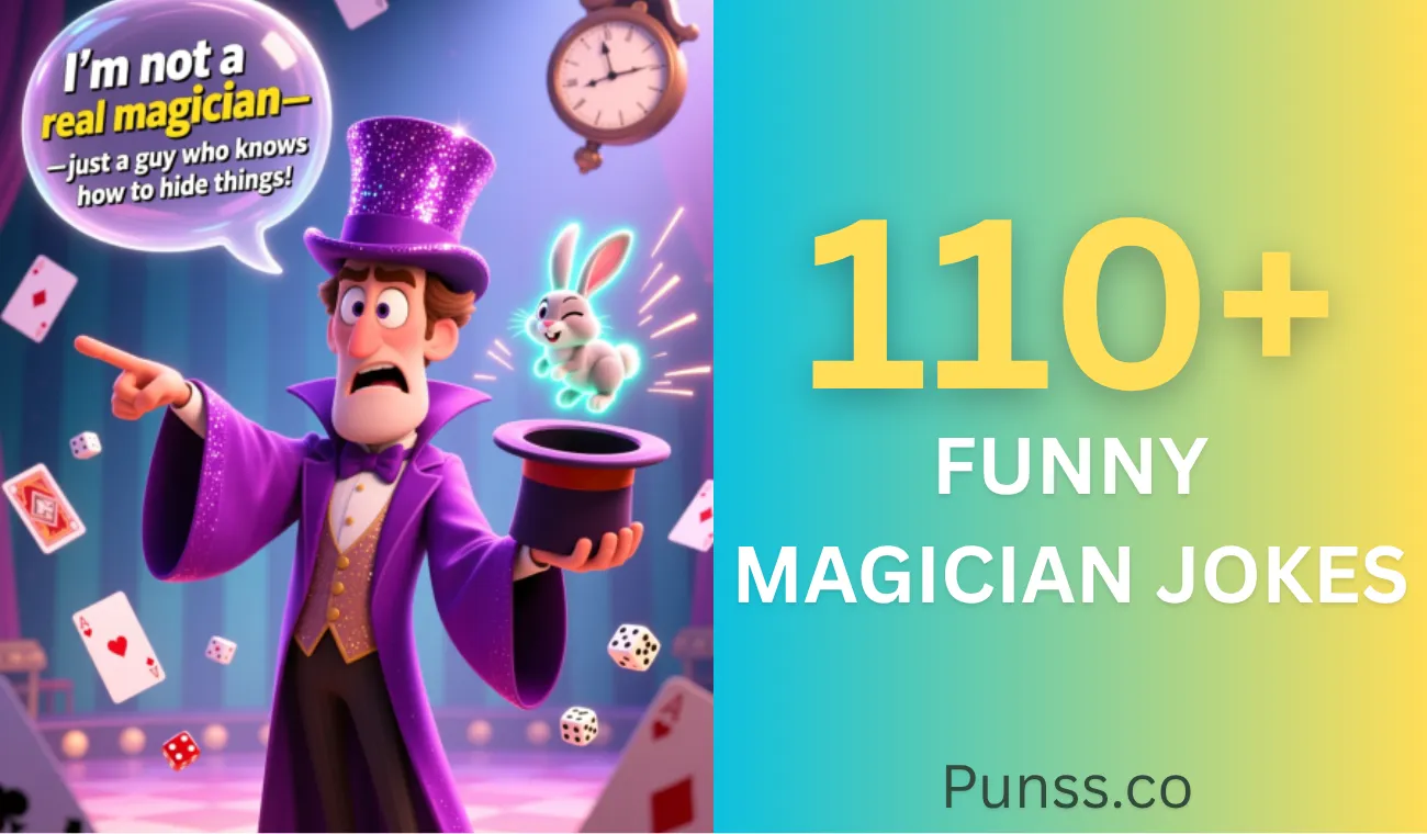 110+ Funny Magician Jokes & Puns to Make You Laugh Instantly - Punss co
