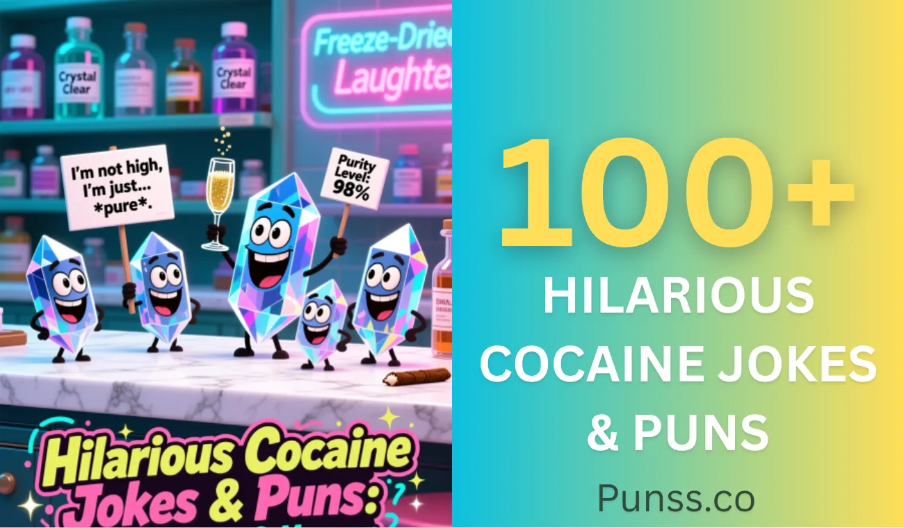 100+ Hilarious Cocaine Jokes & Puns: One-Liners & Humor 2025 - Punss co
