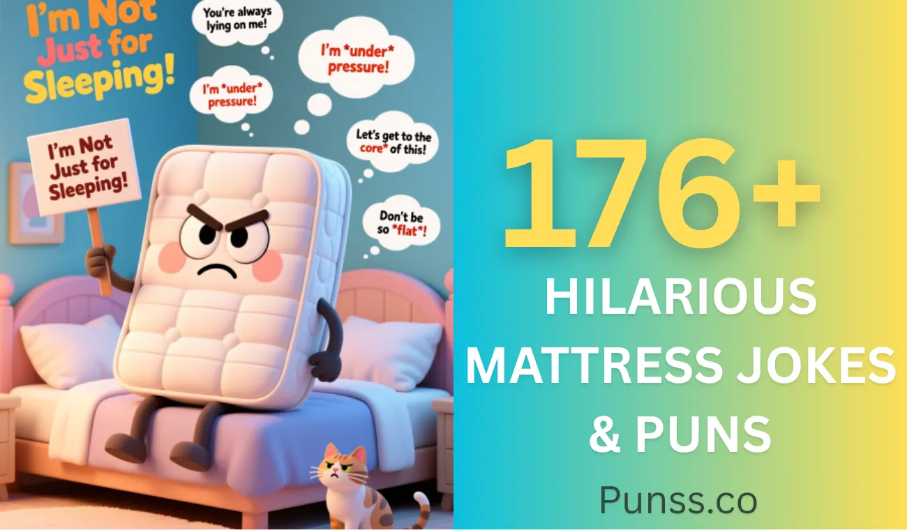 176+ Hilarious Mattress Jokes & Puns for a Good Laugh 2025 - Punss co